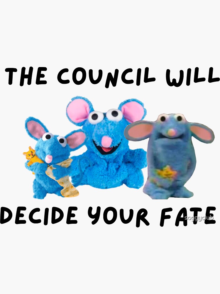 "tutter council will decide your fate" Sticker for Sale by soggyclub ...