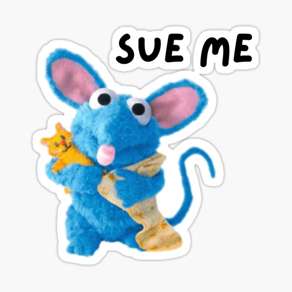 "tutter sue me" Sticker for Sale by soggyclub | Redbubble
