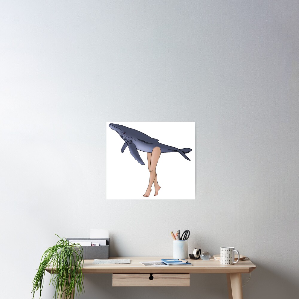 "Whale With Legs" Poster for Sale by rydactyl | Redbubble
