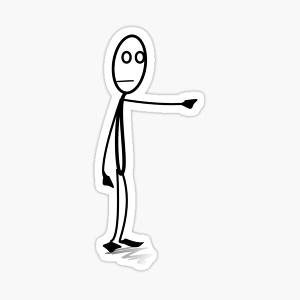 "Stickman Arguing " Sticker by OnTheMars | Redbubble
