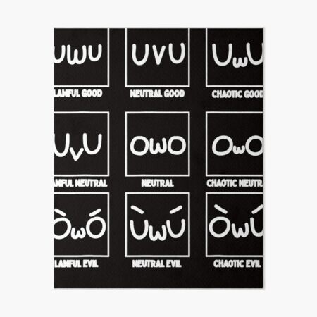 "Owo Chaotic Neutral Alignment Chart Furry Fandom Meme Classic T-Shirt ...