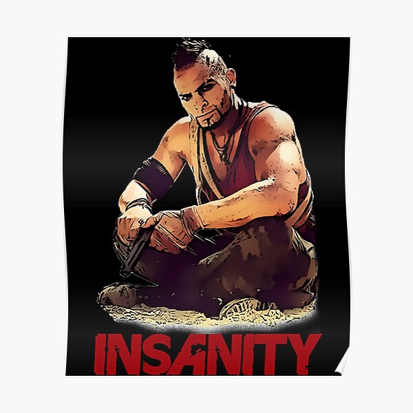 "Vass cartoon Insanity" Poster for Sale by AllenMShevey | Redbubble