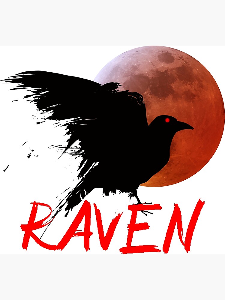 "Black Raven Moon Scary" Poster for Sale by Bundanya | Redbubble