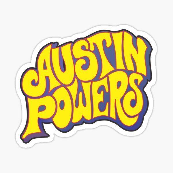 "AUSTIN POWERS - LOGO" Sticker for Sale by LucioEmeric44 | Redbubble