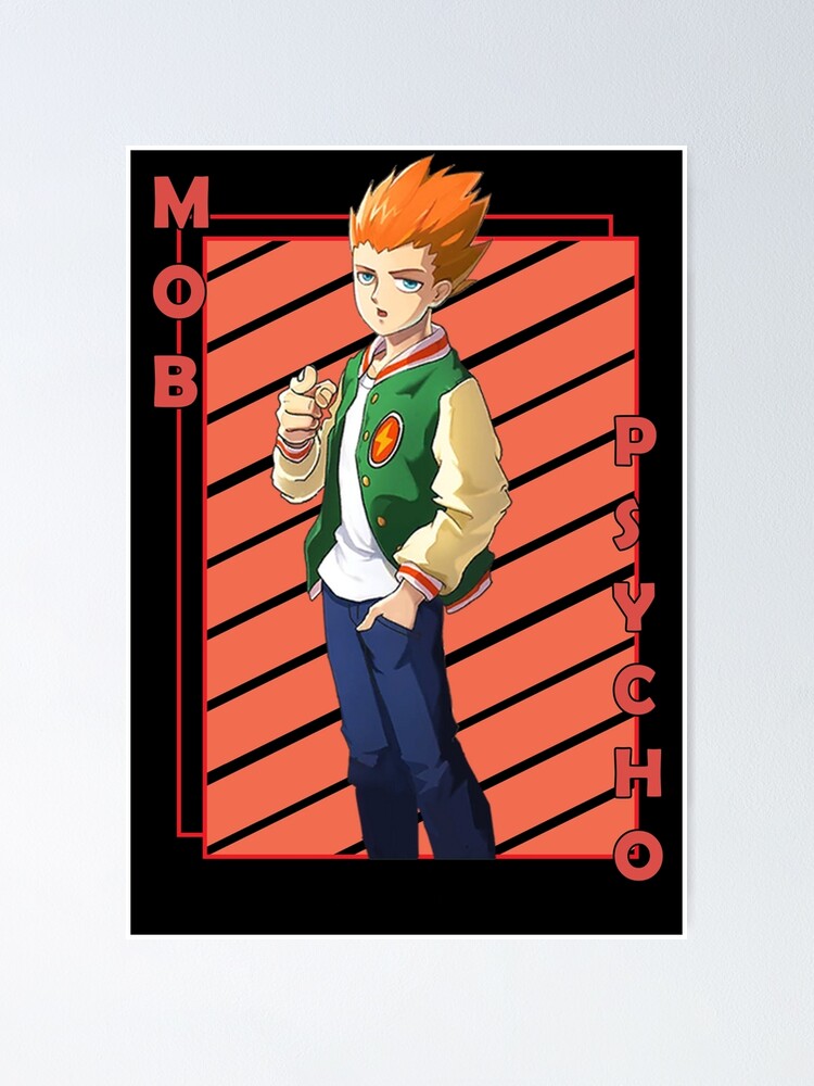 "Sho Suzuki Mob Psycho 100 Mobu Saiko Hyaku Color Stripe Design" Poster ...