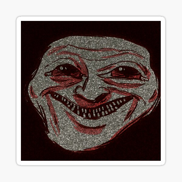 "Trollge Smile" Sticker by DoodleDispenser | Redbubble