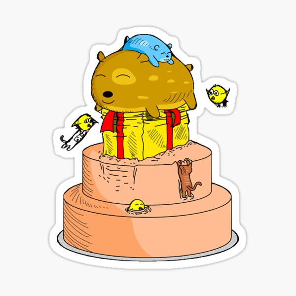 "The Cake " Sticker by DanielLa878389 | Redbubble