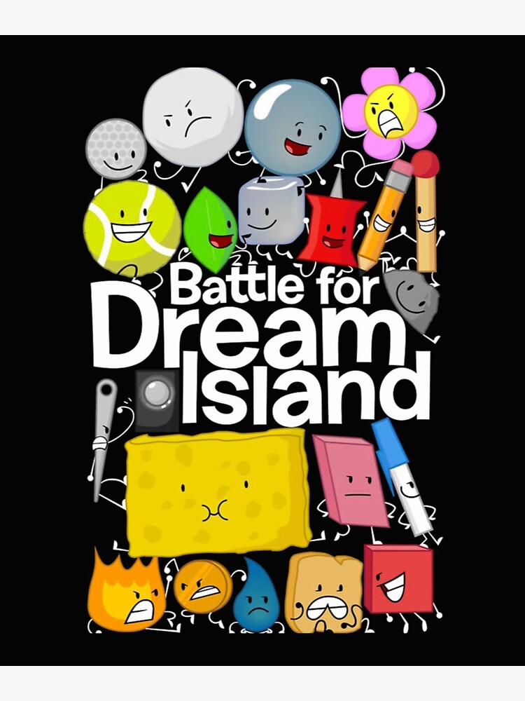 "BFDI Poster Black " Poster for Sale by MaiDenSD | Redbubble