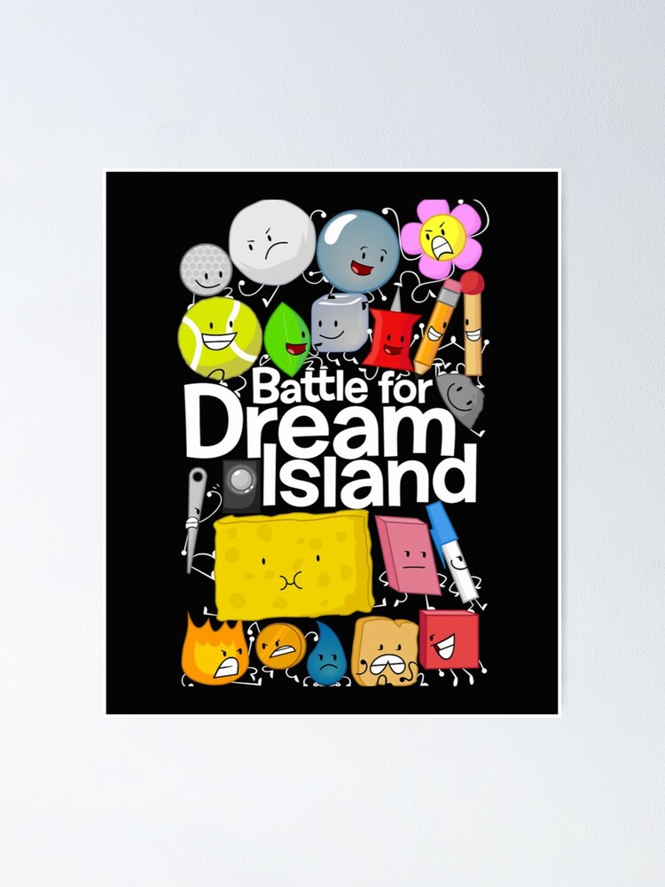 "BFDI Poster Black " Poster for Sale by MaiDenSD | Redbubble