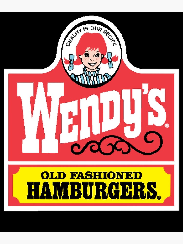 "Wendy's retro old Fashioned Hamburgers" Poster for Sale by Bradyksapp ...