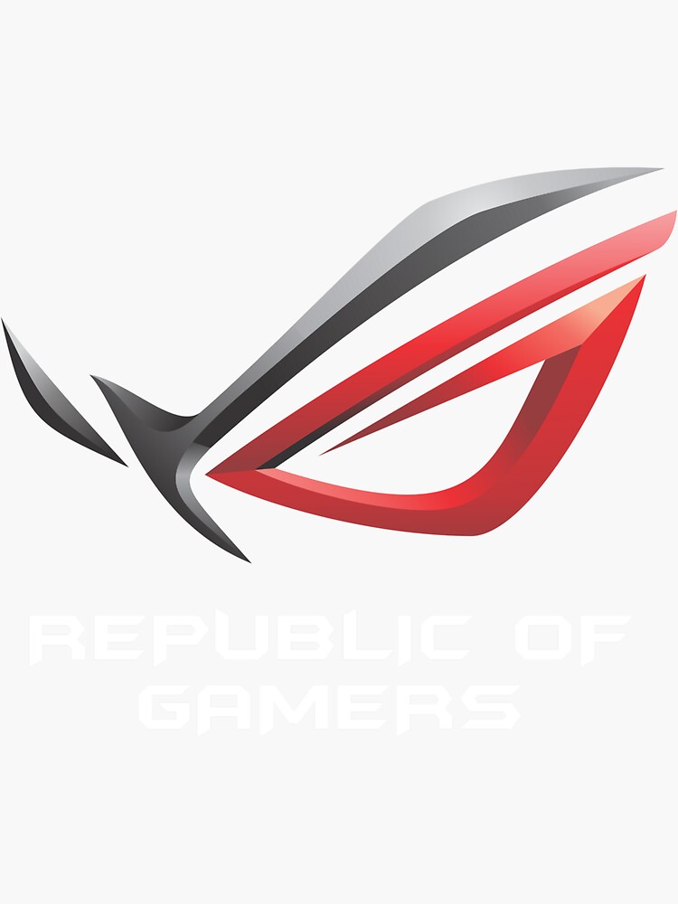 "ASUS ROG - LOGO" Sticker for Sale by RoyalOlson44 | Redbubble