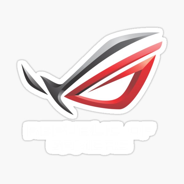 "ASUS ROG - LOGO" Sticker for Sale by RoyalOlson44 | Redbubble