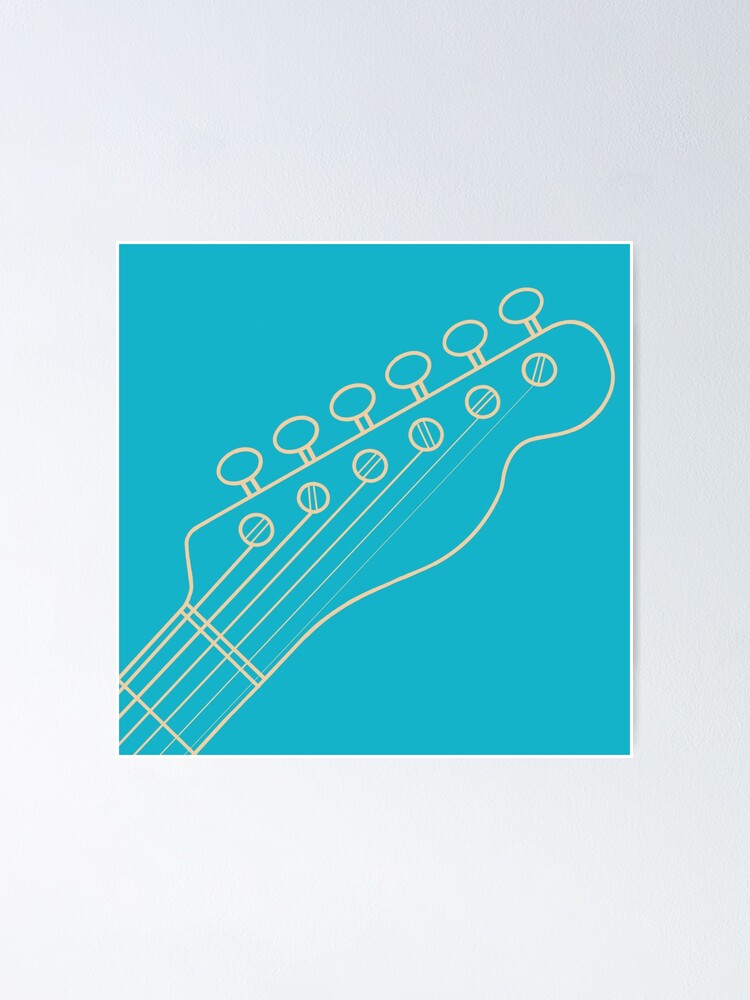 "Telecaster Headstock" Poster for Sale by YYisaBeat | Redbubble