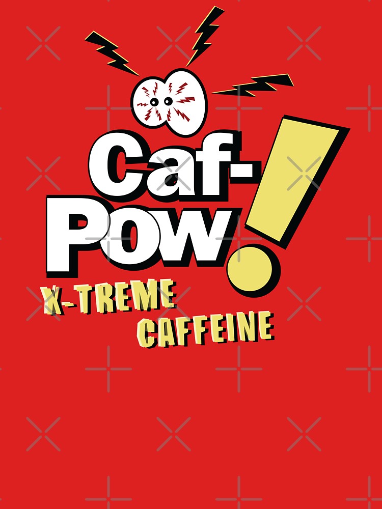 "Caf-Pow - X-Treme Caffeine Variant" T-shirt for Sale by Purakushi ...