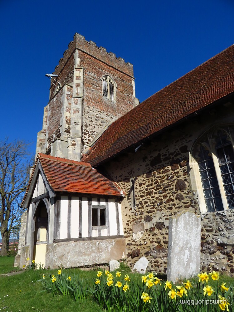 "Daffodils, St Mary The Virgin, Little Bromley" Sticker for Sale by ...