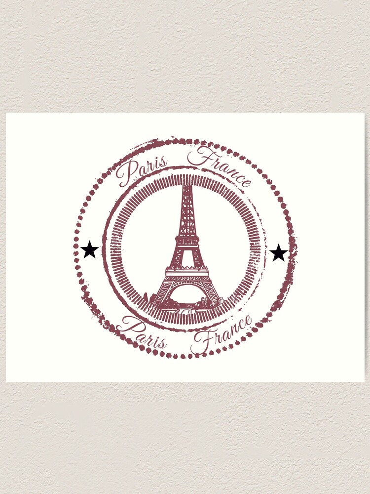 "Paris Stamp" Art Print by tpitre96 | Redbubble
