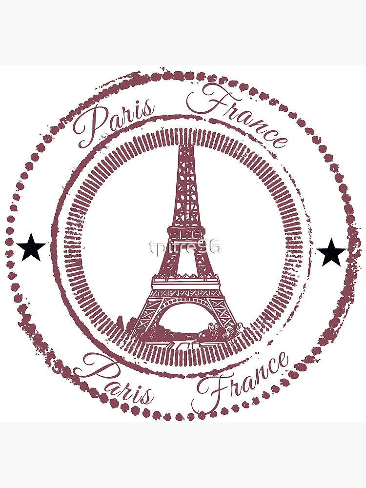 "Paris Stamp" Art Print by tpitre96 | Redbubble