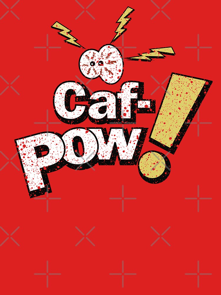 "Caf-Pow - Distressed Variant 1" T-shirt by Purakushi | Redbubble