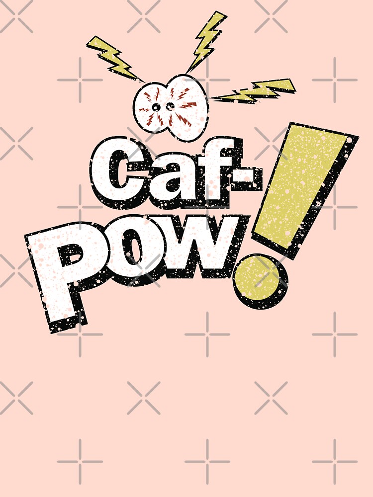 "Caf-Pow - Distressed Variant 1" Pullover Hoodie for Sale by Purakushi ...