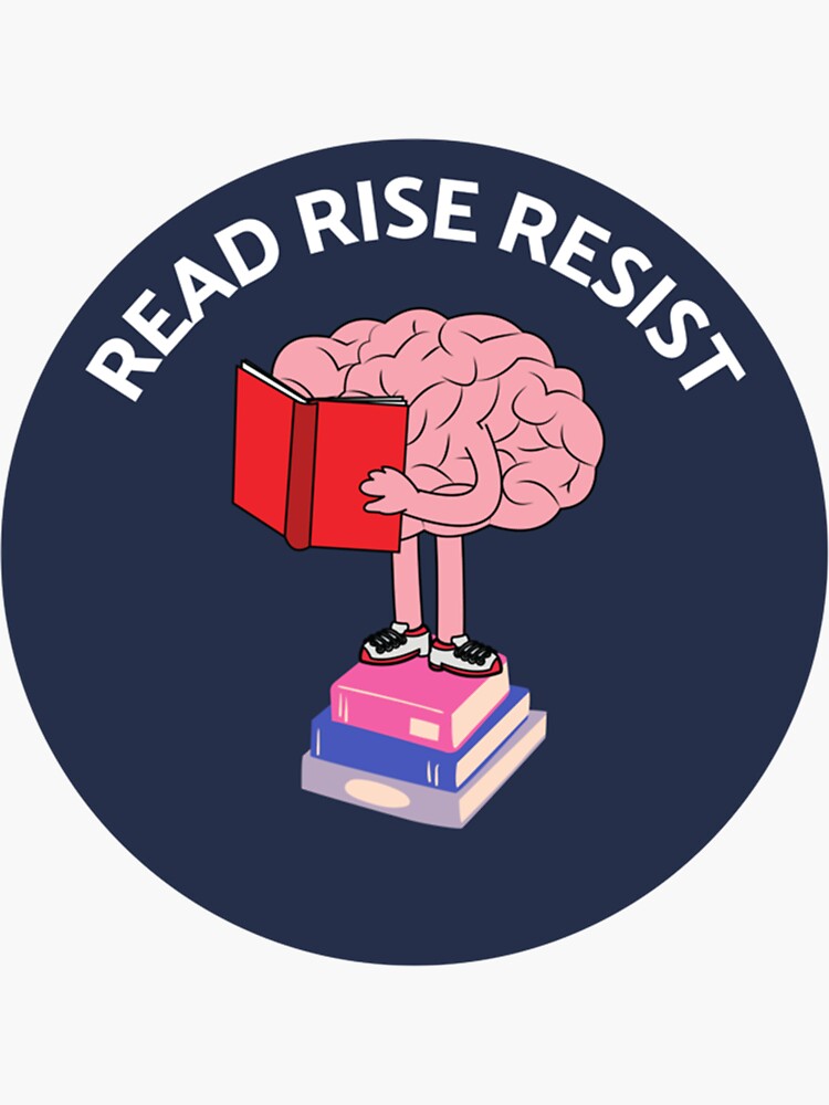 "Read rise resist " Sticker by LeenaRoth | Redbubble