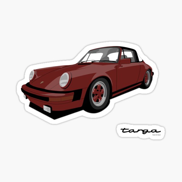 "Porsche 911 Targa" Sticker for Sale by macroni | Redbubble