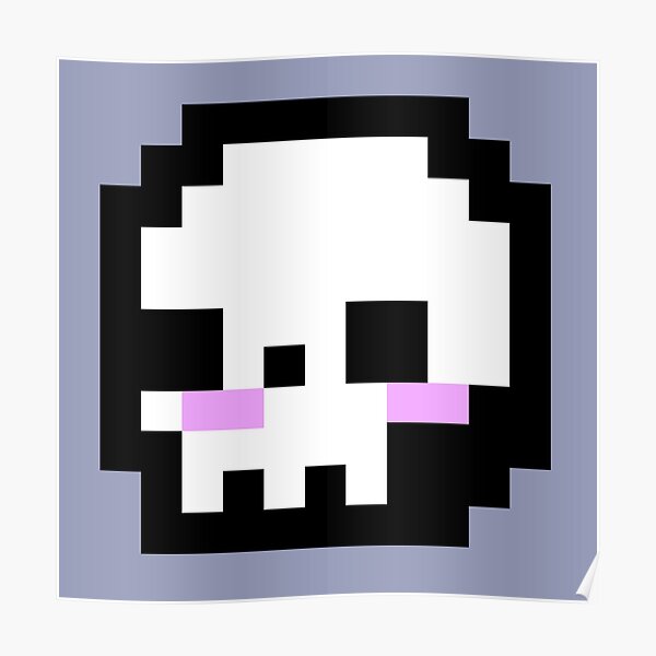 "8 bit skull" Poster for Sale by Bot-1070 | Redbubble