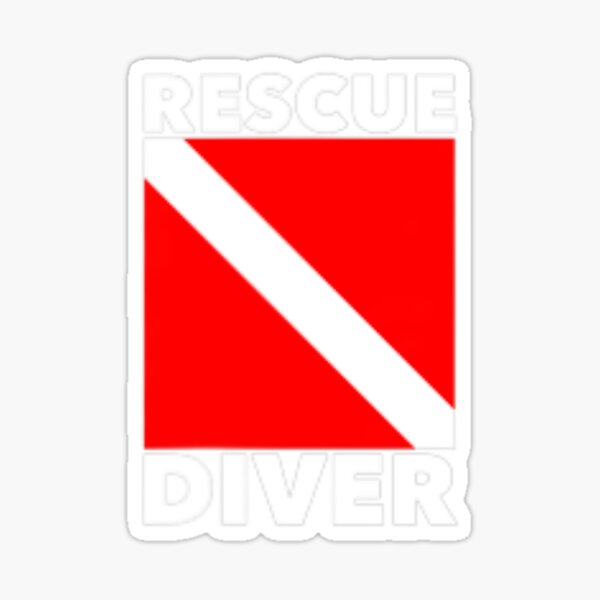 "Scuba Divers Certified Rescue Diver" Sticker by ahernsellersjmr ...
