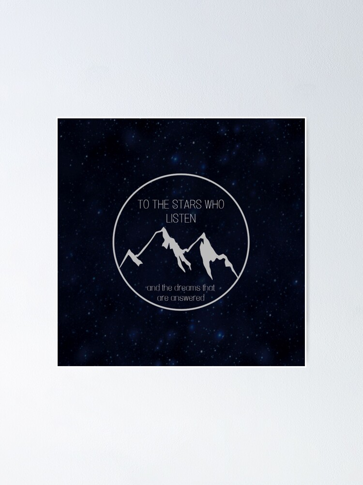 "A Court of Thorns and Roses (ACOTAR) Books Quote" Poster for Sale by ...