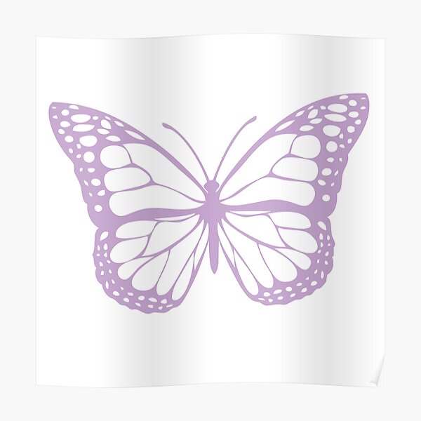 "Pastel purple butterfly art design " Poster for Sale by Holly-berry ...