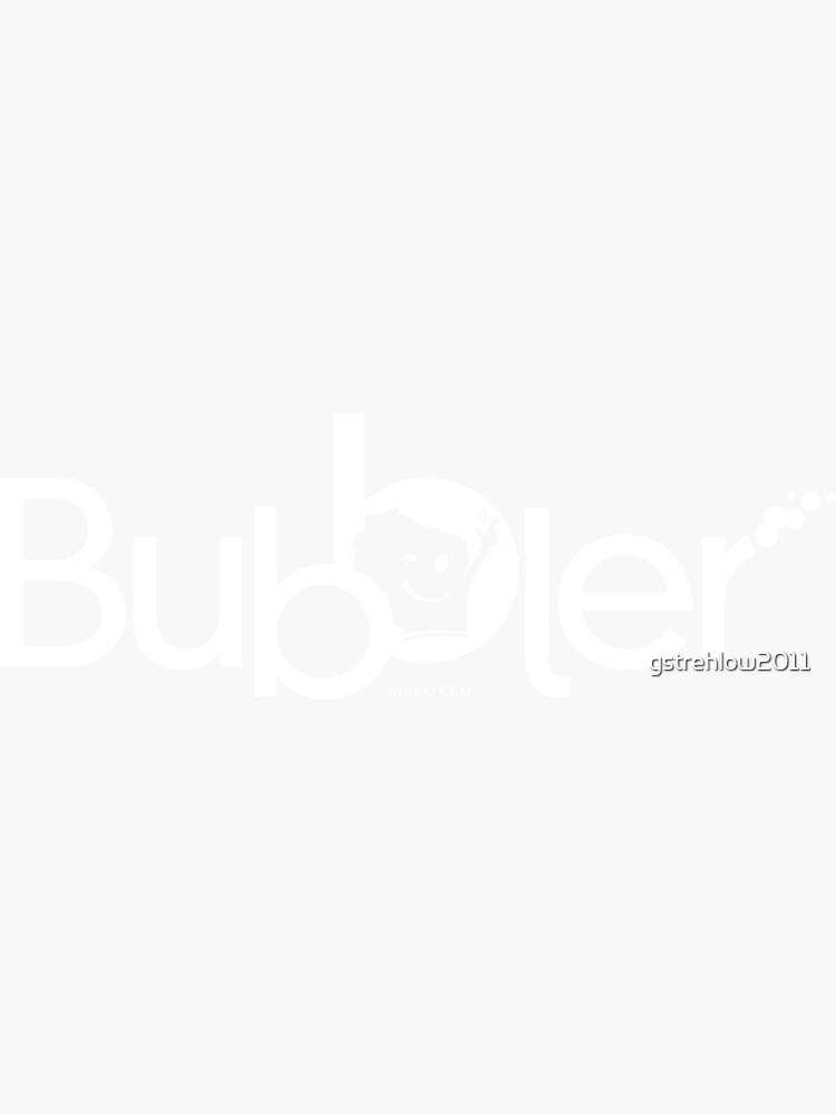 "Bubbler Wis-Kid" Sticker for Sale by gstrehlow2011 | Redbubble