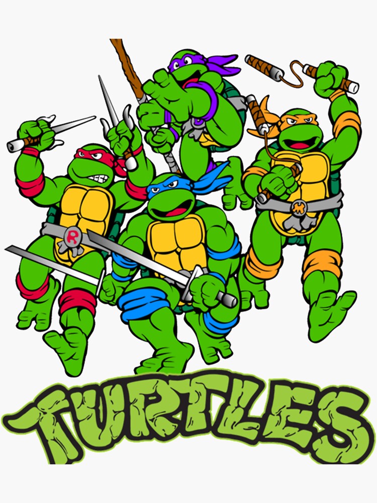 "Ninja Turtles Tack Team Classic T-Shirt" Sticker for Sale by ...