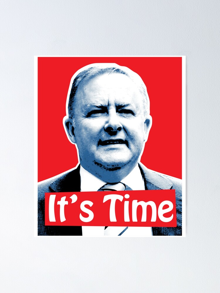 "Australian Labor Party - Anthony Albanese (1)" Poster for Sale by ...