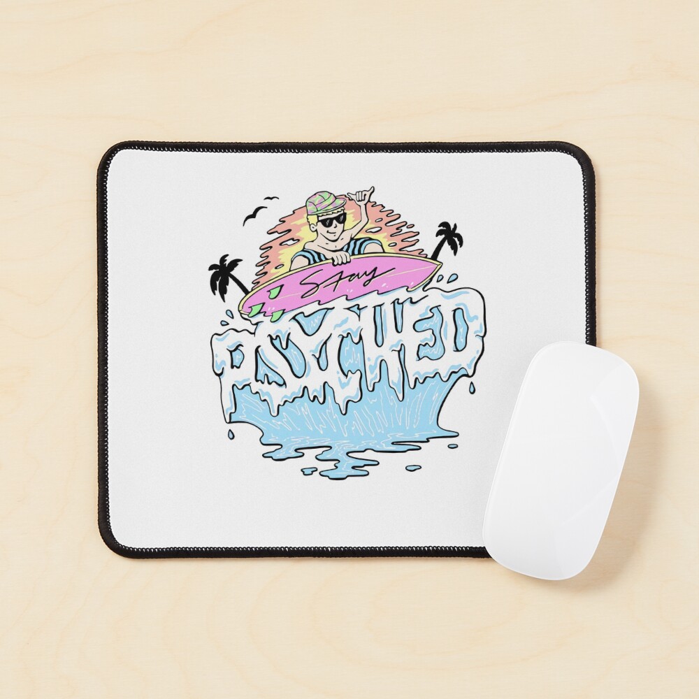 "Jamie O'Brien Merch Stay Psyched Surfer" Sticker for Sale by ...