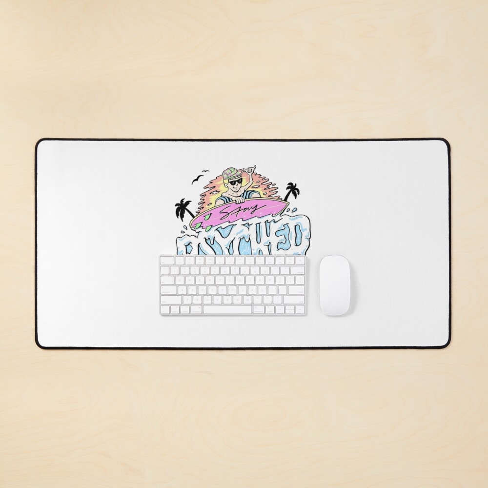 "Jamie O'Brien Merch Stay Psyched Surfer" Sticker for Sale by ...