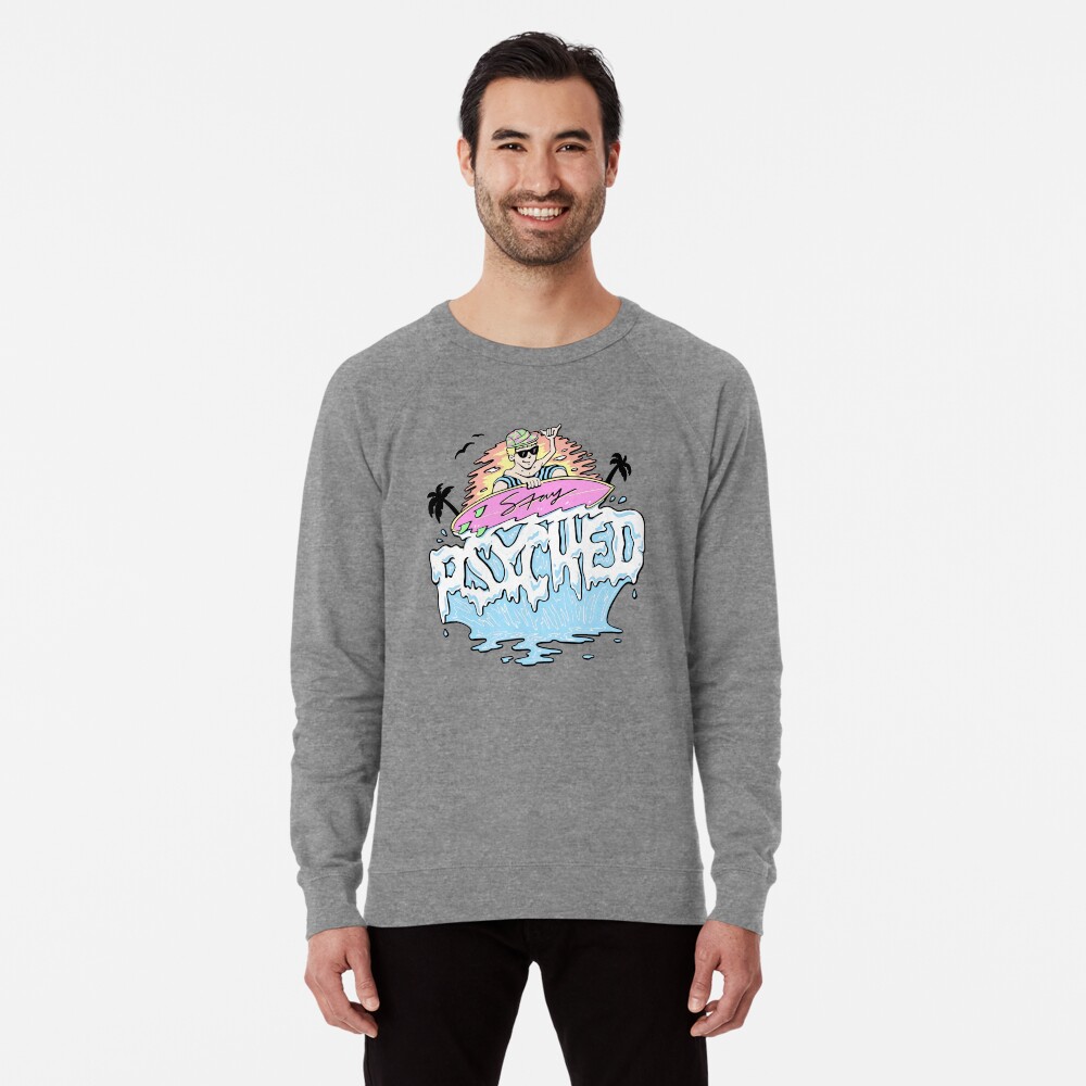 "Jamie O'Brien Merch Stay Psyched Surfer" Sticker for Sale by ...