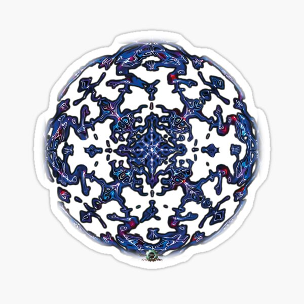 "Cymatic Mandala 2" Sticker by TheCymArtist | Redbubble