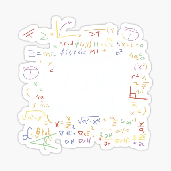 "50th birthday - square root of 2500 - funny math birthday motif ...