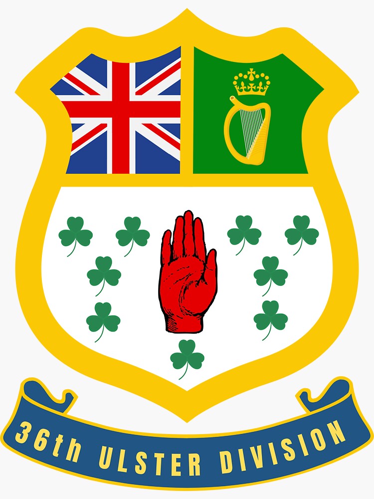 "36th Ulster Division, Battle of the Somme, WW1" Sticker for Sale by ...