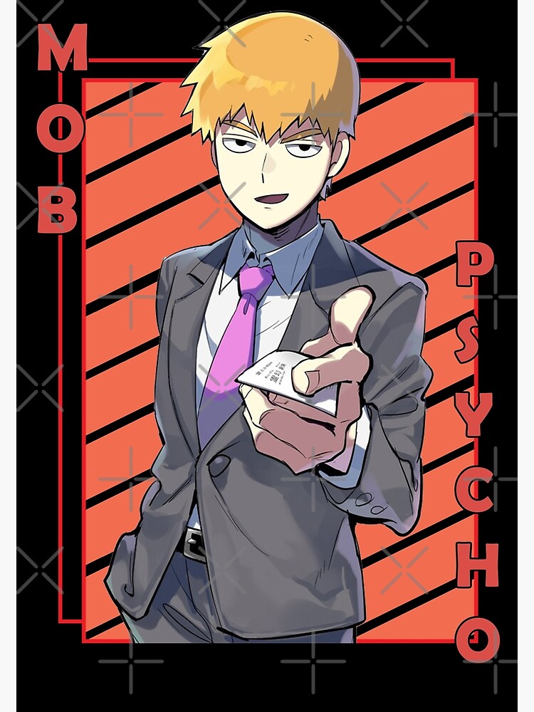 Póster «Reigen Arataka Mob Psycho 100 Mobu Saiko Hyaku Diseño de rayas ...