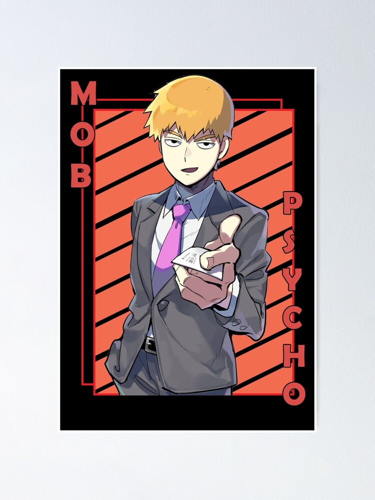 "Reigen Arataka Mob Psycho 100 Mobu Saiko Hyaku Color Stripe Design ...