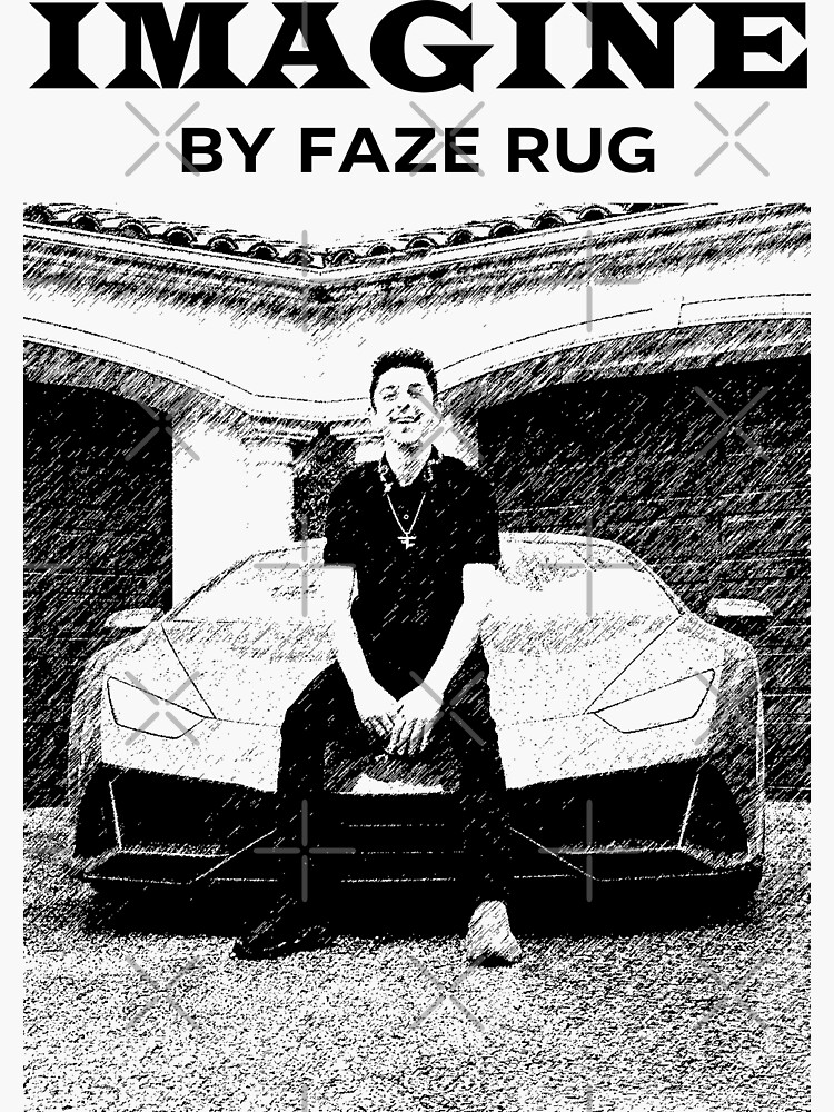 "Faze Rug Merch Imagine" Sticker by SulaRiam | Redbubble