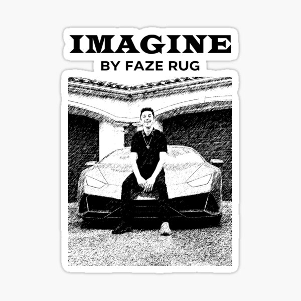 "Faze Rug Merch Imagine" Sticker by SulaRiam | Redbubble