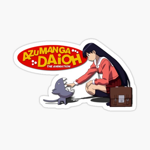 "Azumanga Daioh - logo" Sticker by BaryonyxStore | Redbubble