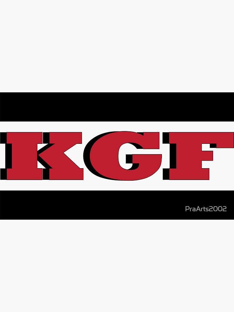 "KGF Classic" Sticker by PraArts2002 | Redbubble