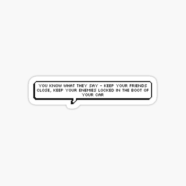 "JAC HOLBY QUOTE" Sticker by JessMorris | Redbubble