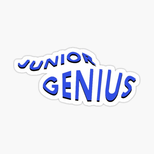 "Junior Genius" Sticker for Sale by Saxivore | Redbubble