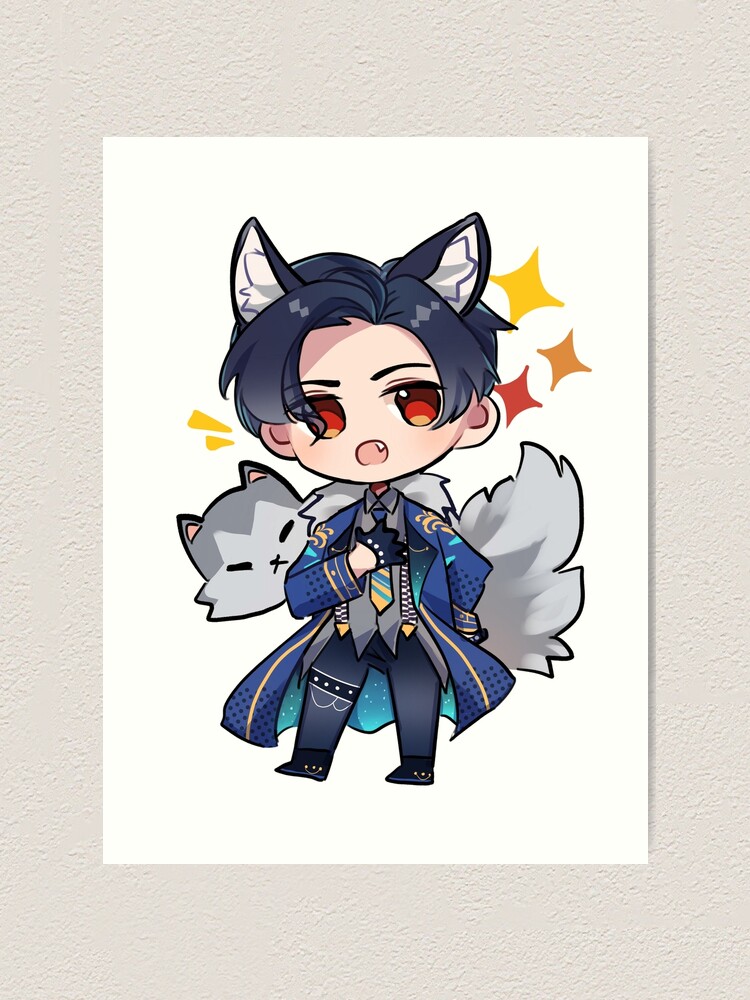 "Obey Me! Lucifer Sticker" Art Print for Sale by il-lumee | Redbubble