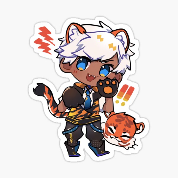 "Obey Me! Mammon Sticker" Sticker by il-lumee | Redbubble