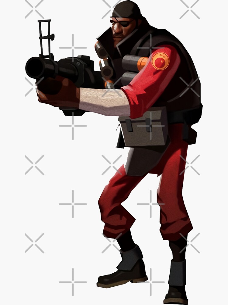 "conga demoman! Sticker" Sticker by alecias | Redbubble