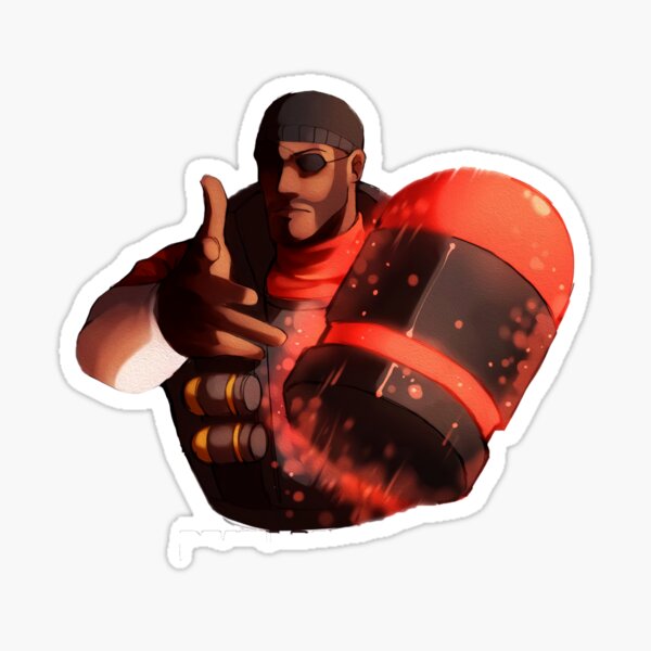 "Demoman TF2 soldier Classics Tshirt" Sticker for Sale by alecias ...